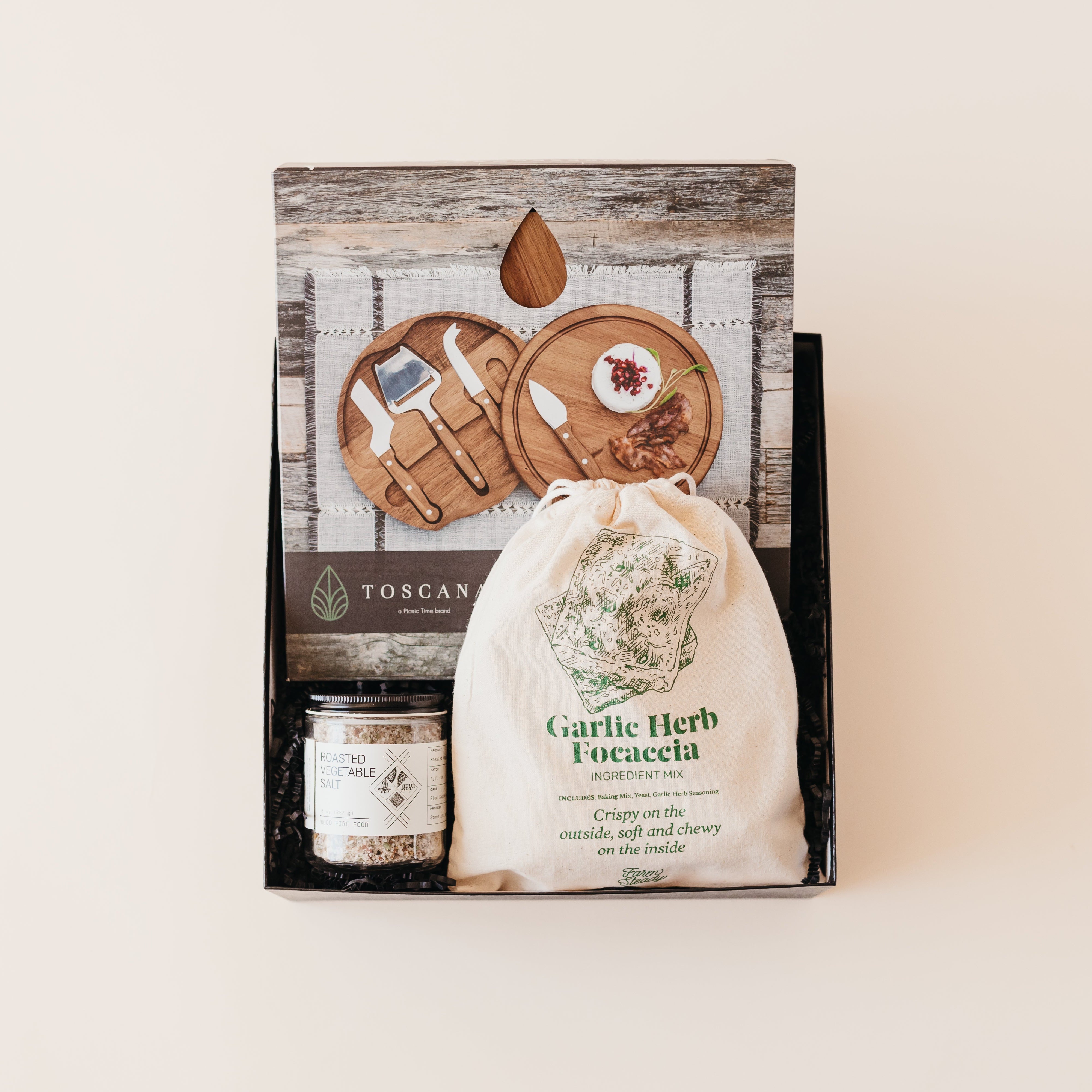 Board and Bread Bundle | Focaccia + Charcuterie Gift Set | L + P ...